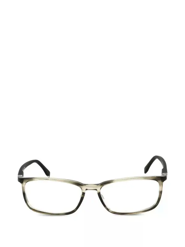 BOSS 0963 Rectangle-frame Glasses - Grey