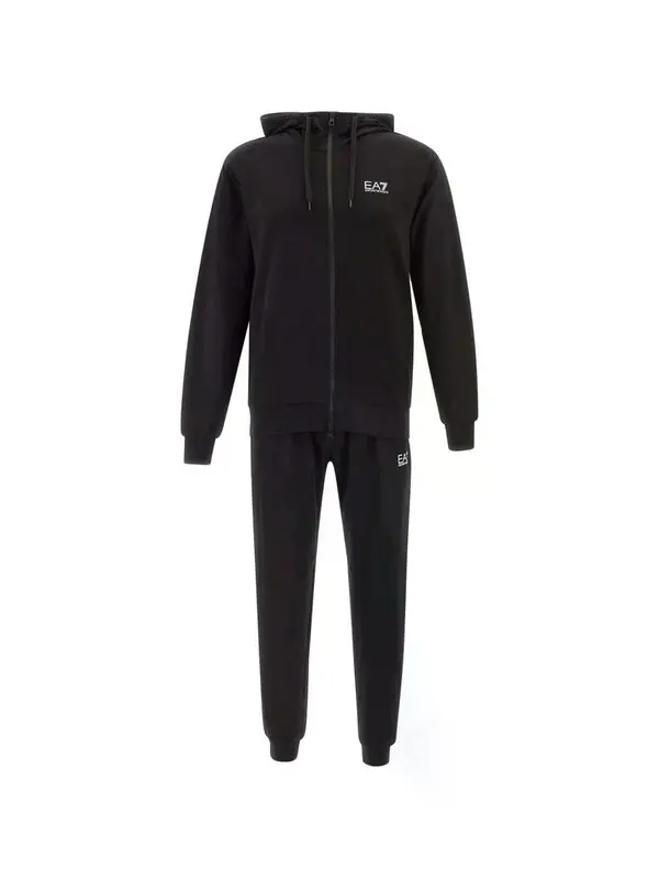EA7 Logo-print Cotton Tracksuit