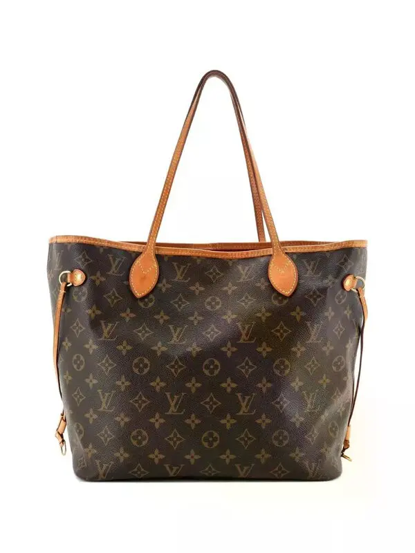 LOUIS VUITTON Neverfull Nm Monogram Canvas Mm Tote Bag - Brown
