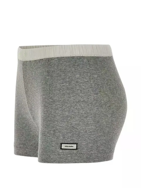 ENTIRE STUDIOS Ribbed Cotton Shorts
