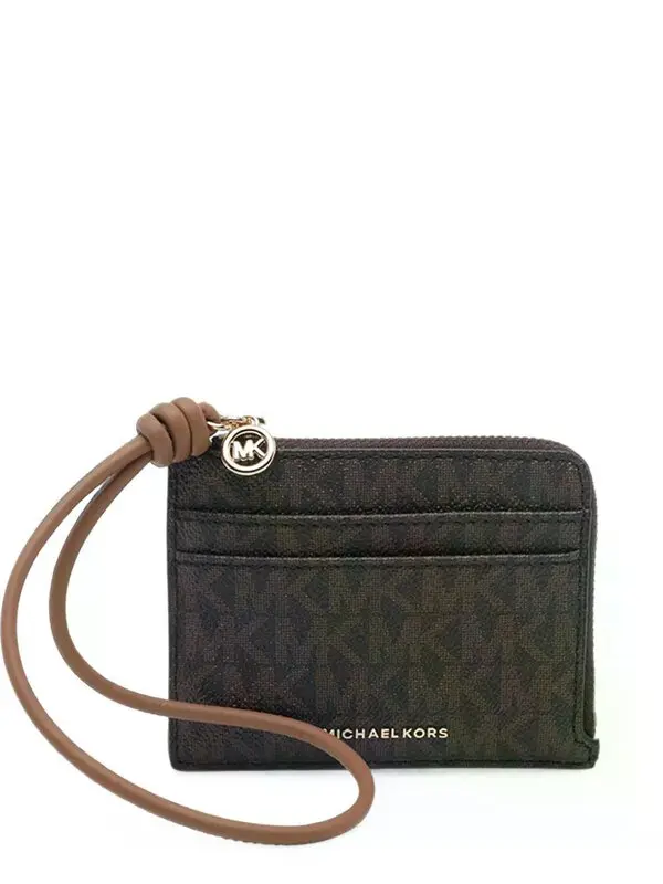 Michael Kors Jet Set Small Signature Logo Card Case Wristlet