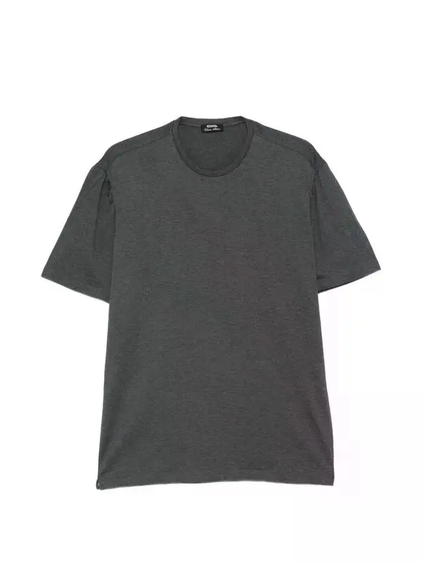 Cesare Attolini Shirred-sleeve T-shirt - Grey