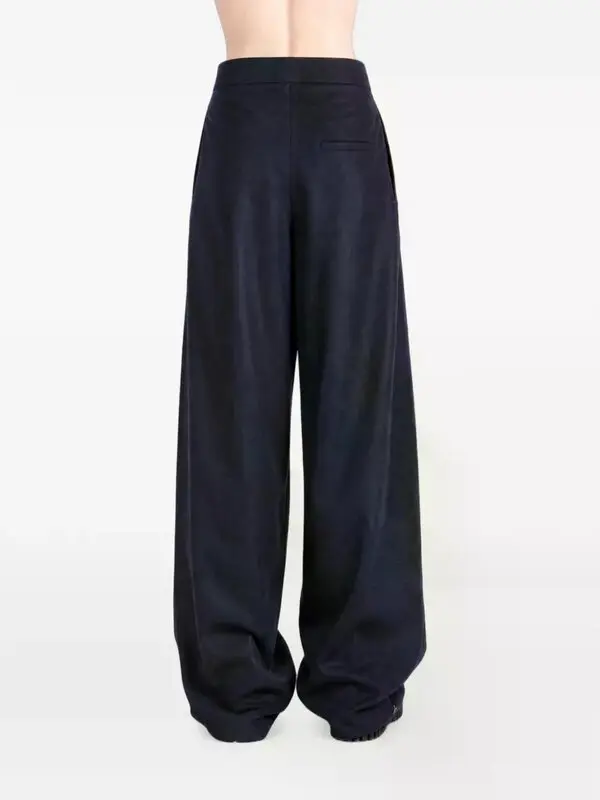 JULIE KEGELS Pleated Wide-leg Trousers