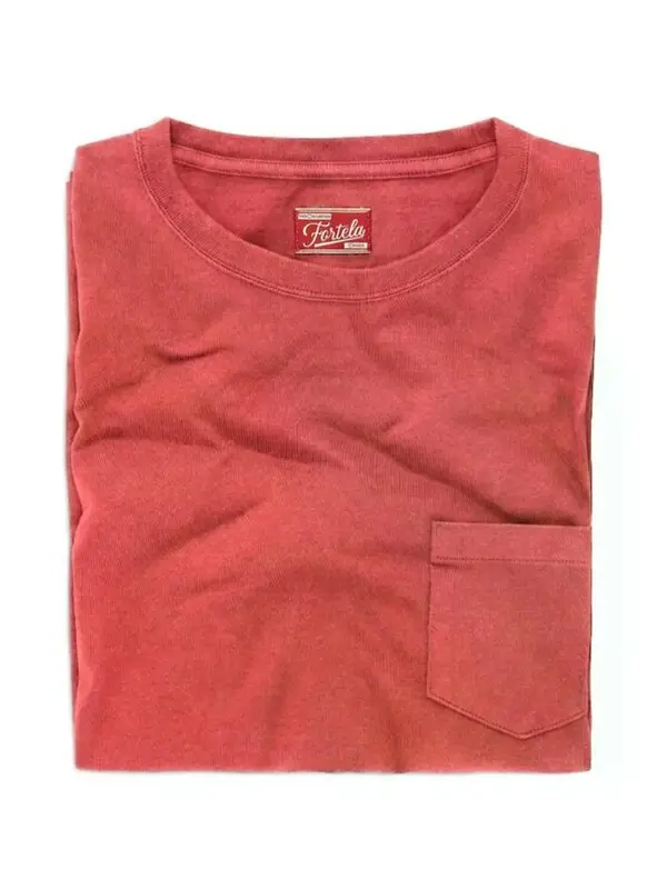 FORTELA Teepocket Chest-pocket T-shirt - Red