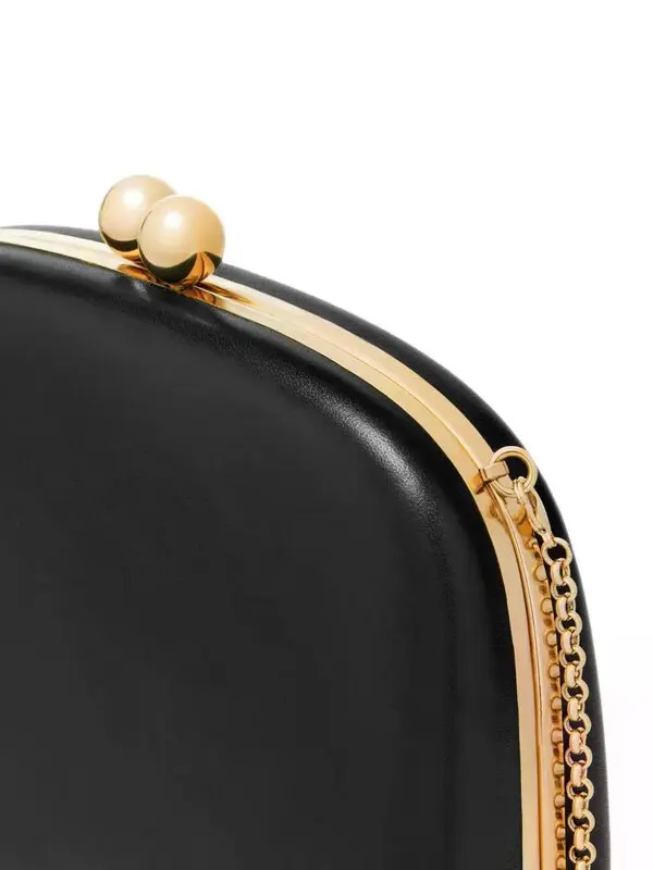 Carolina Herrera Vega Leather Mini Bag - Black