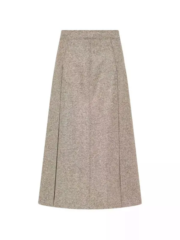 Seventy Pleated A-line Midi Skirt