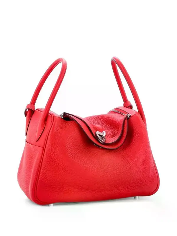 Hermès Lindy Bag Clemence 26 Shoulder Bag - Red