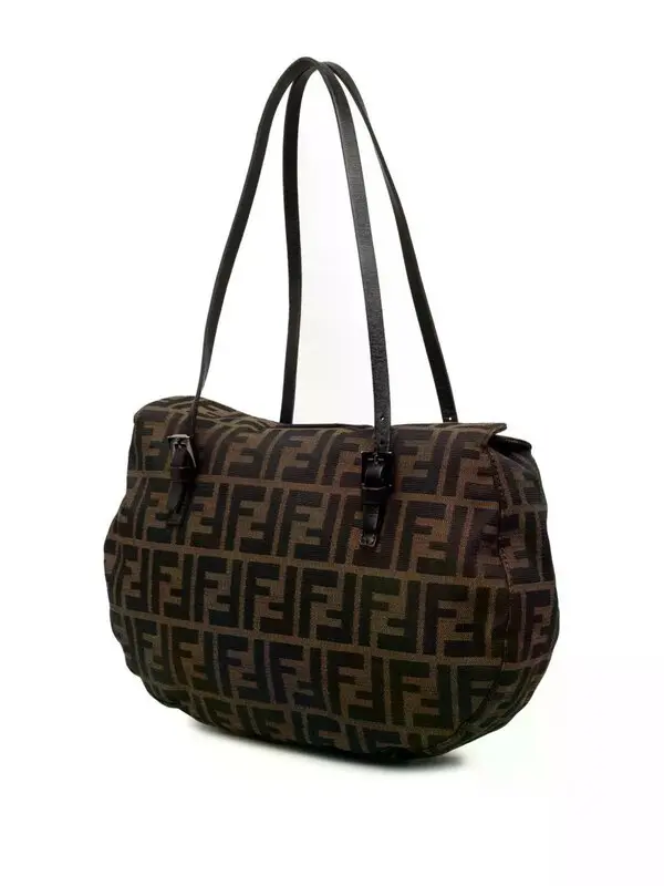 Fendi 2000-2010 Zucca Canvas Shoulder Bag