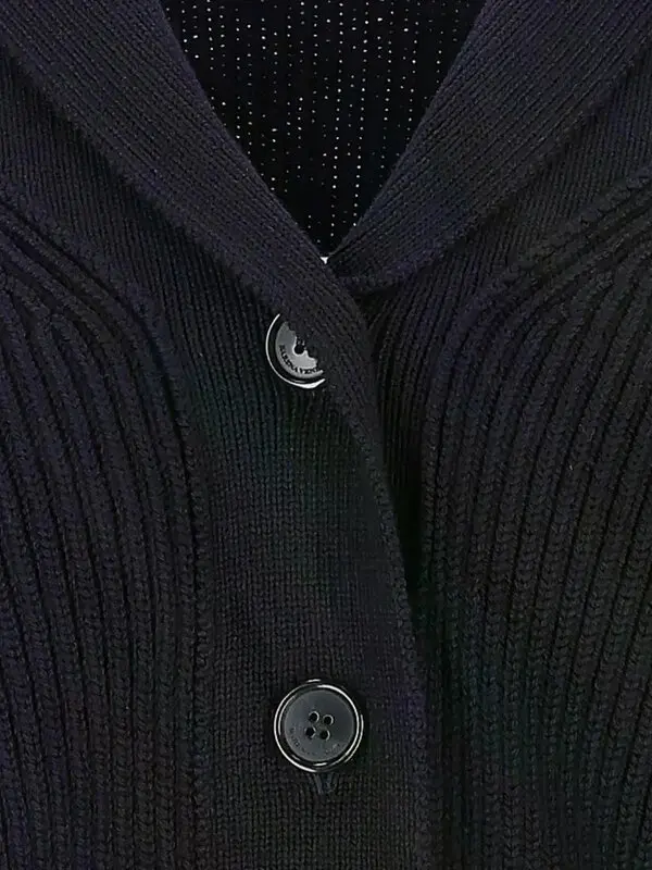 Barena Venezia Vanni Ribera Ribbed Shawl-collar Cardigan