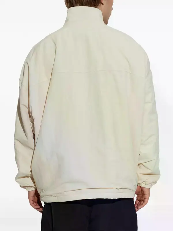 WILLY CHAVARRIA Quarter-zip Logo-patch Jacket