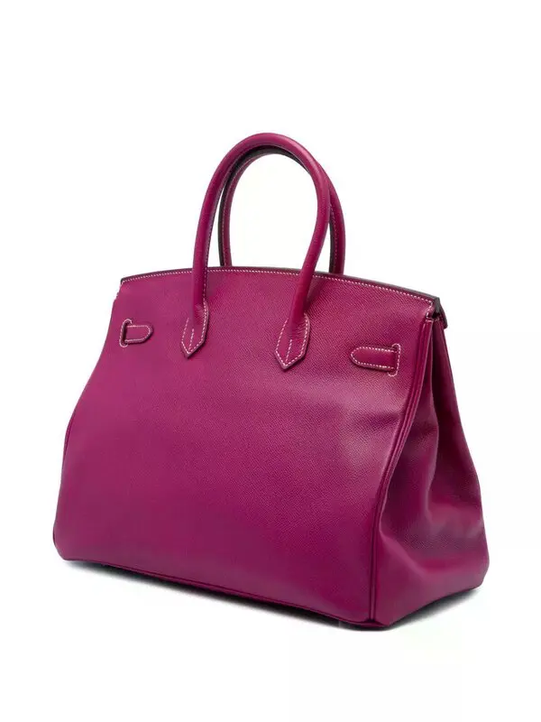 Hermès 2011 Epsom Candy Verso Birkin Retourne 35 Handbag - Pink