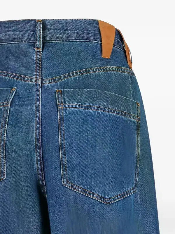 DARKPARK Drawstring-waist Wide-leg Jeans
