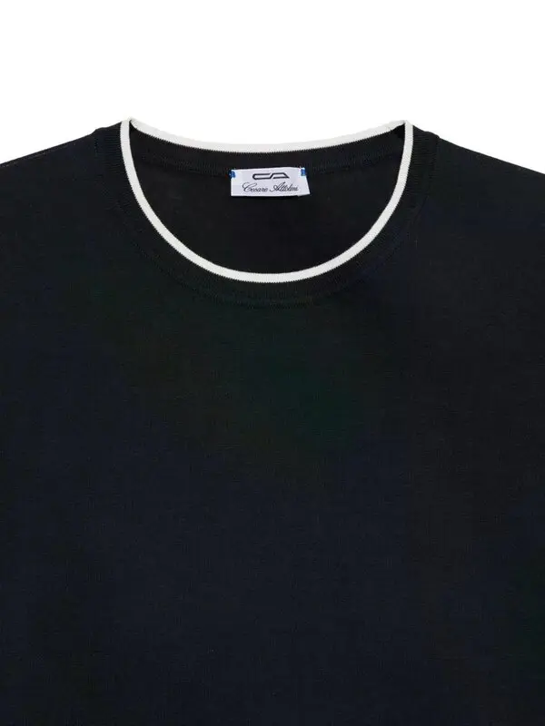 Cesare Attolini Contrast-trim T-shirt