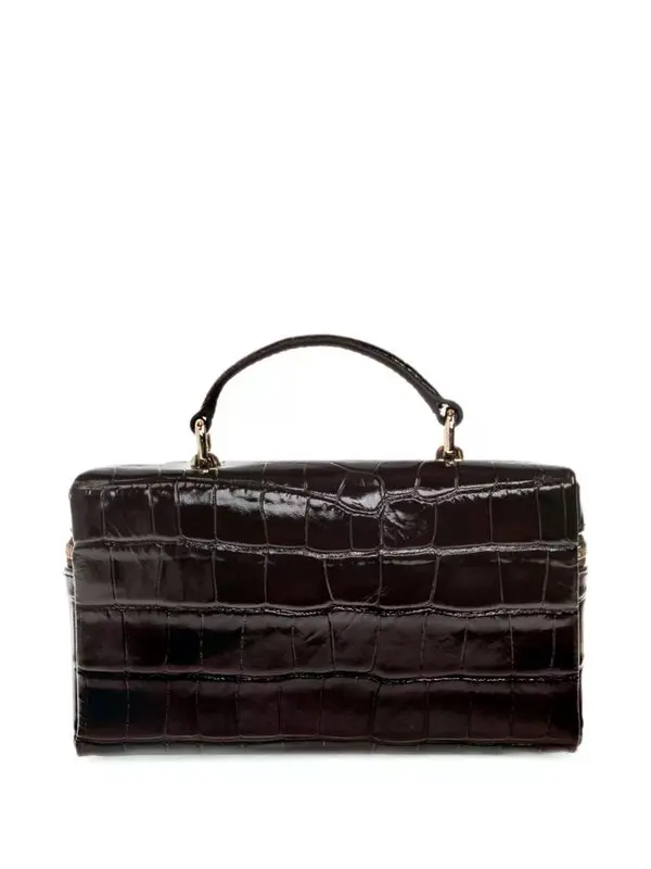 Furla Camelia Micro Croc-effect Leather Crossbody Bag