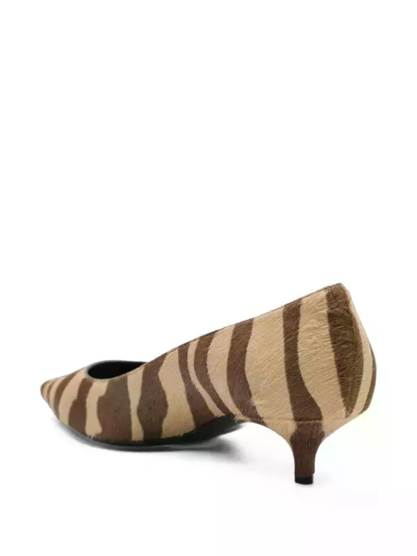 JIMMY CHOO Amelia Zebra-print Pumps - Neutrals