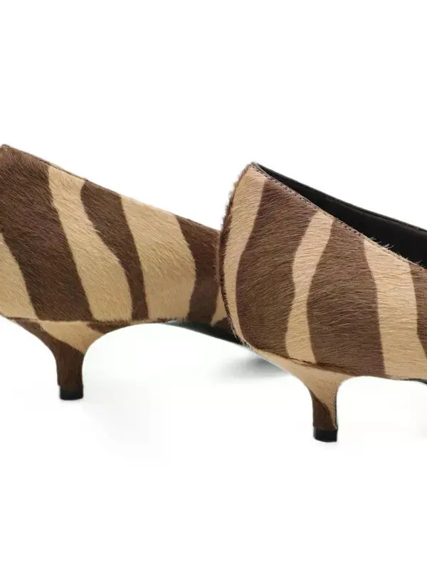 JIMMY CHOO Amelia Zebra-print Pumps - Neutrals