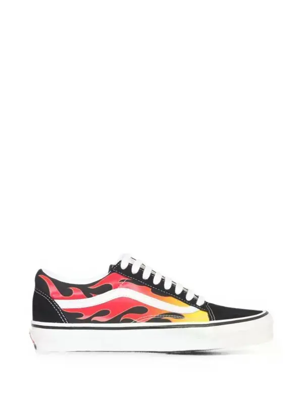 VANS Old Skool 36 Flame-print Sneakers - Black