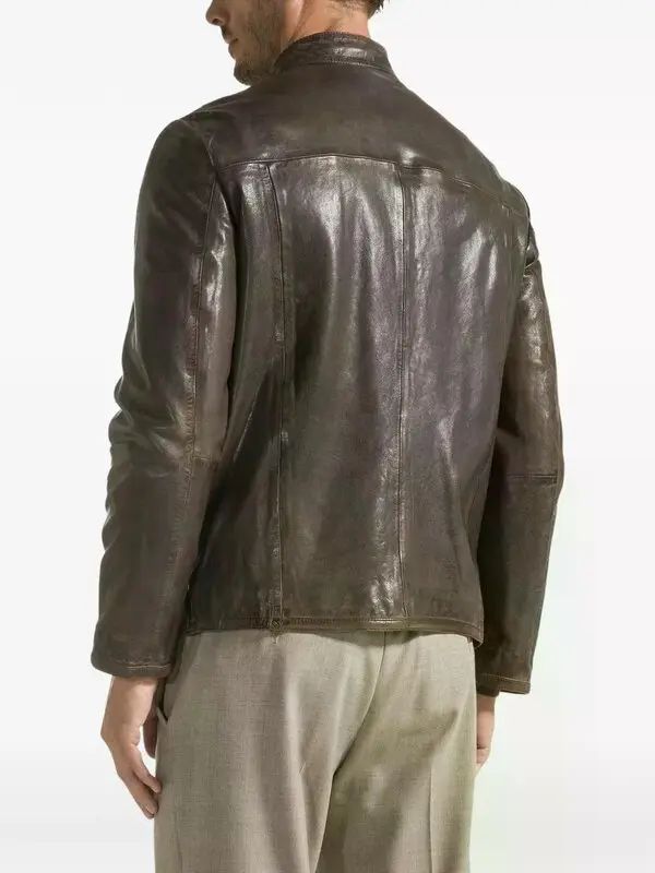 Seventy Leather Zip-up Jacket