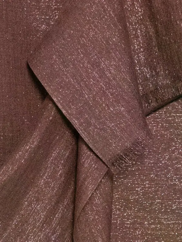 Brunello Cucinelli Shimmer-effect Frayed Scarf