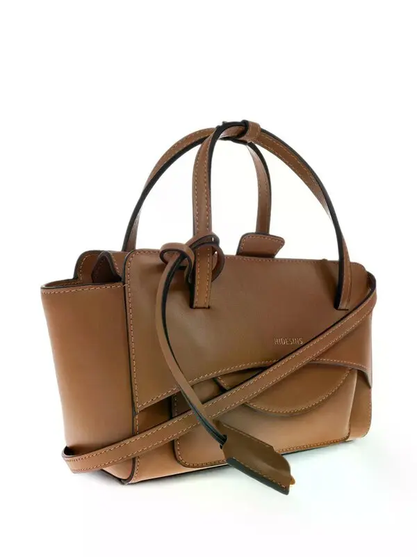 HIDESINS Small Flap Leather Tote Bag