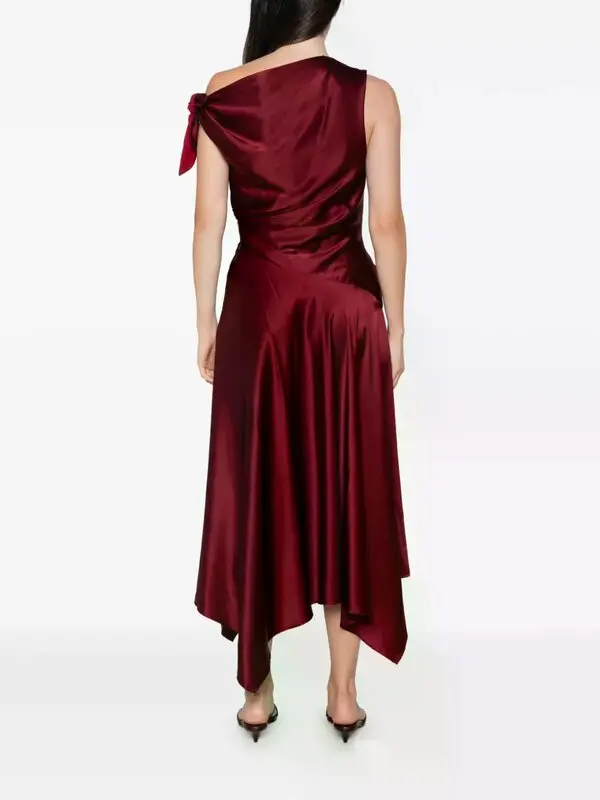 Staud Portia Midi Dress - Red