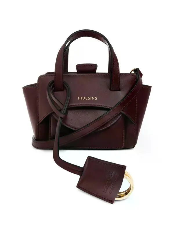 HIDESINS Xs Flap Leather Tote Bag - Red