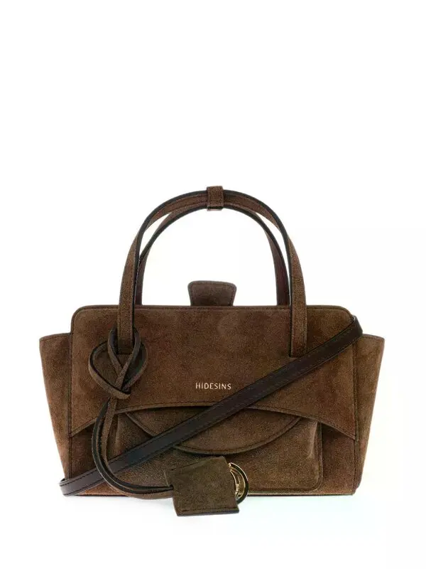 HIDESINS Small Flap Suede Tote Bag
