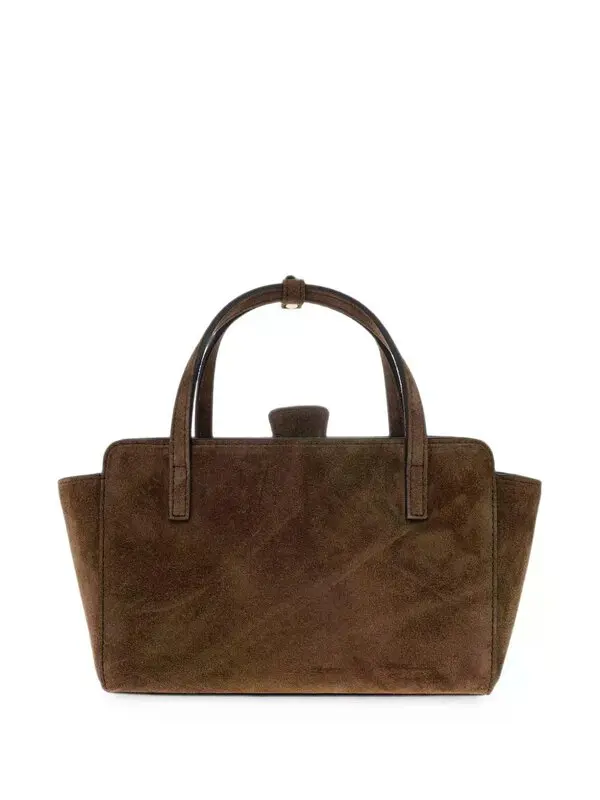 HIDESINS Small Flap Suede Tote Bag