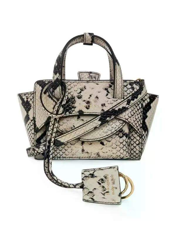 HIDESINS Xs Flap Snakeskin-effect Tote Bag