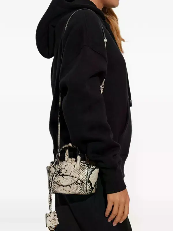HIDESINS Xs Flap Snakeskin-effect Tote Bag
