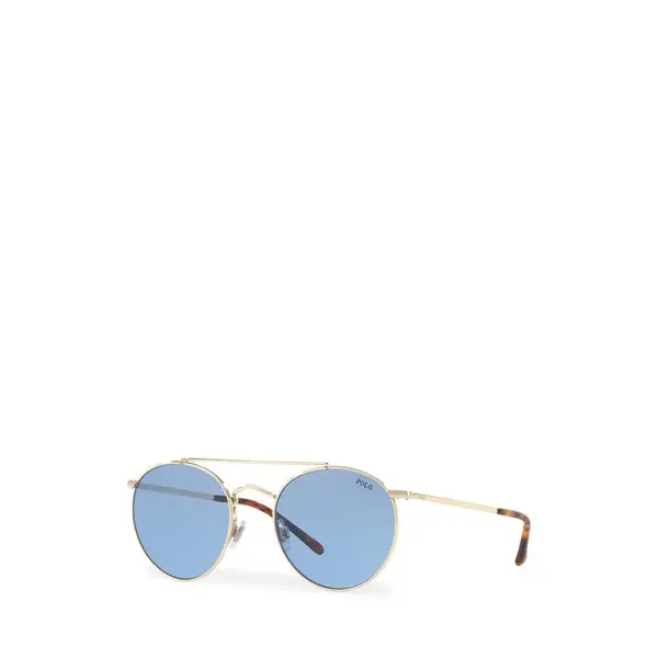 Ralph Lauren Retro Round Metal Sunglasses