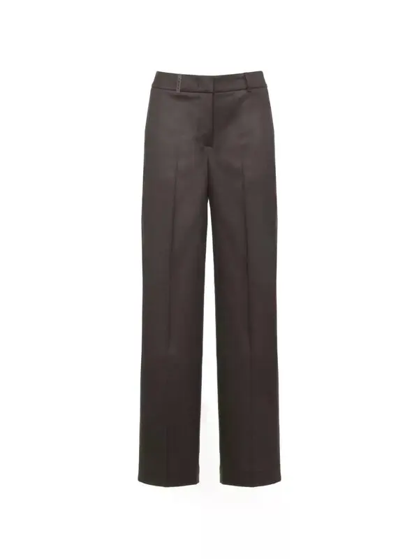 Peserico Pressed-crease Wide-leg Trousers