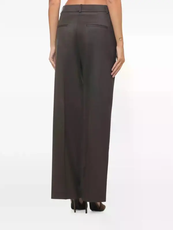 Peserico Pressed-crease Wide-leg Trousers