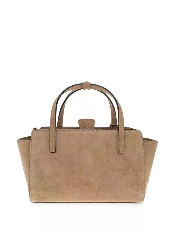 HIDESINS Flap Small Suede Tote Bag