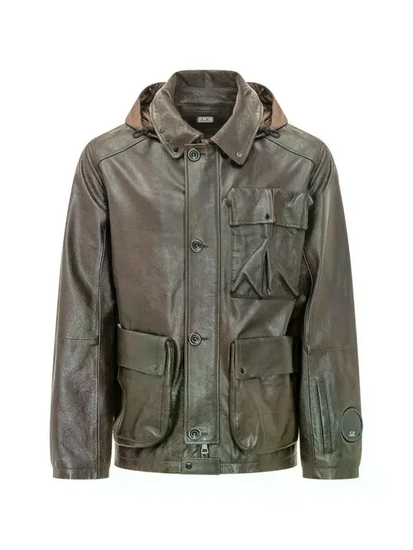 C.P. COMPANY Mille Leather Jacket