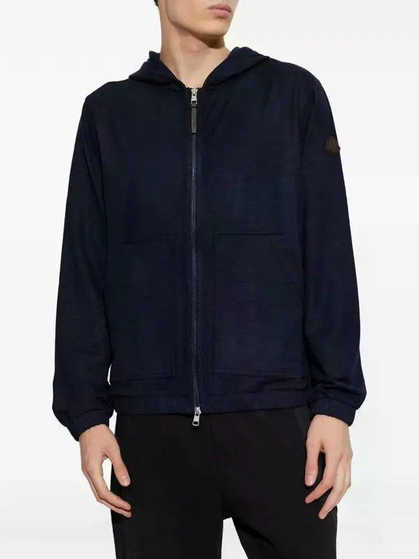 Moncler Logo-patch Zip-up Hoodie