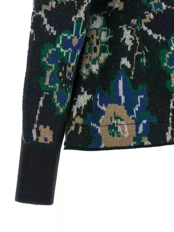 NUDE Peplos Jacquard-knit Cardigan
