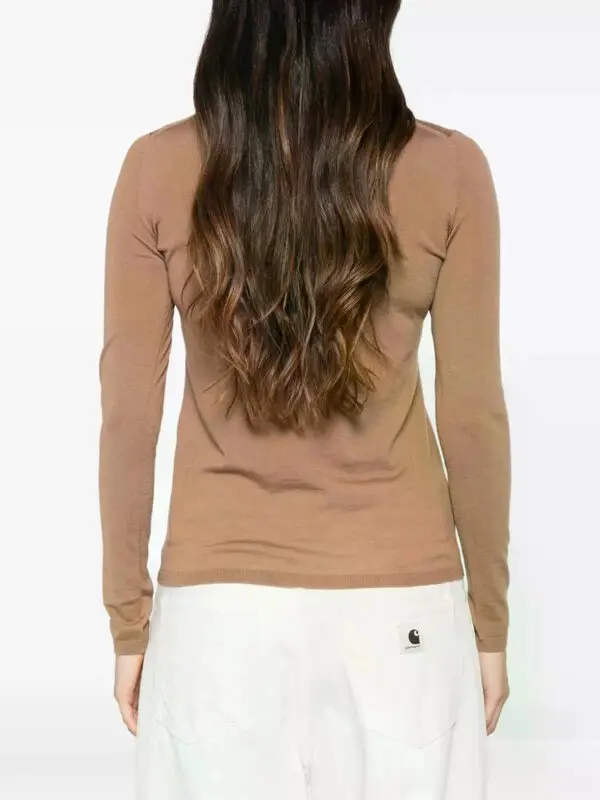 Max Mara Roll-neck Wool Sweater - Neutrals