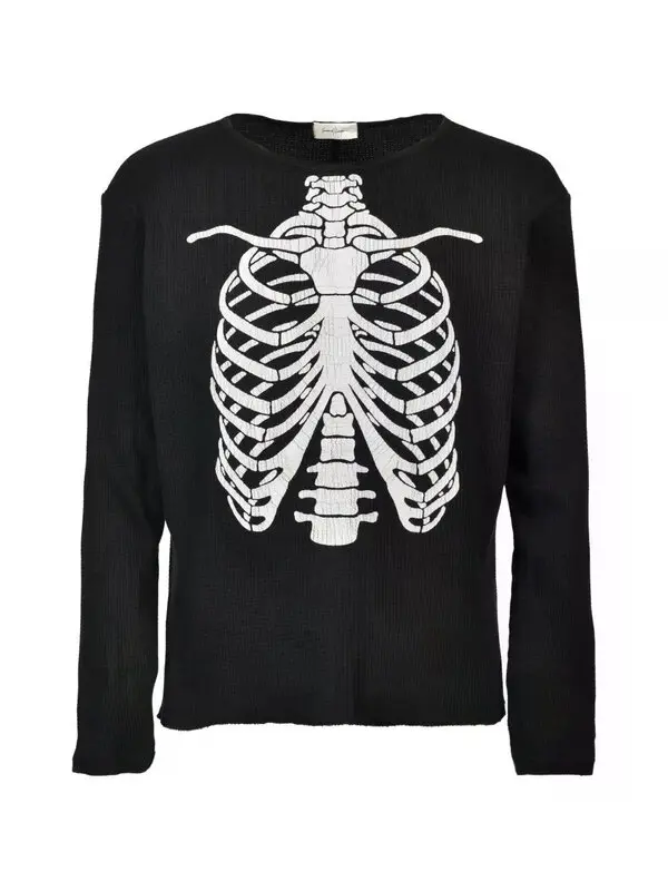 SECOND / LAYER Zero Thermal Skeleton-print T-shirt