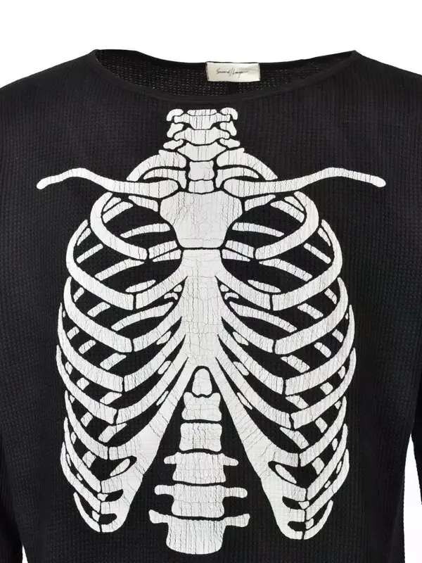 SECOND / LAYER Zero Thermal Skeleton-print T-shirt