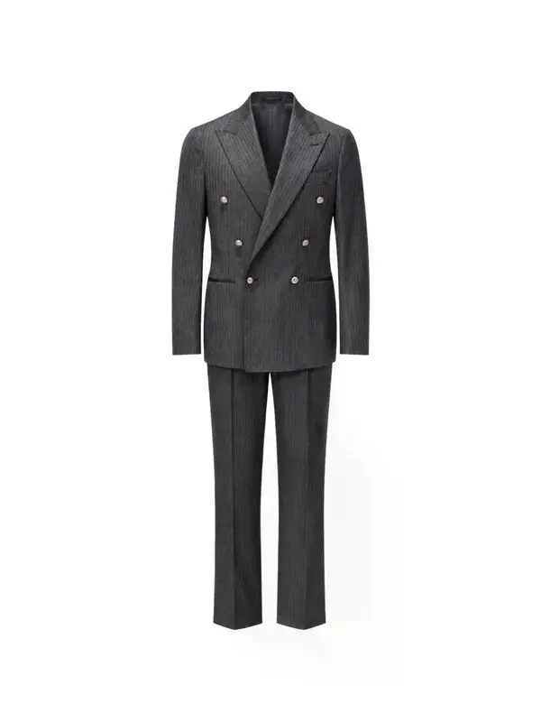 FRANZESE COLLECTION Rolls Royce Herringbone Double-breasted Suit