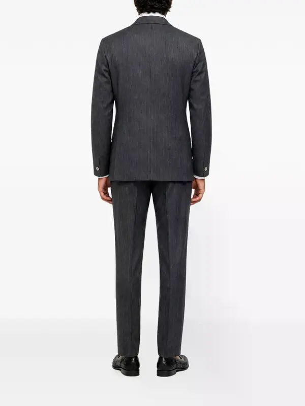 FRANZESE COLLECTION Rolls Royce Herringbone Double-breasted Suit