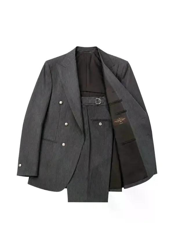 FRANZESE COLLECTION Rolls Royce Herringbone Double-breasted Suit