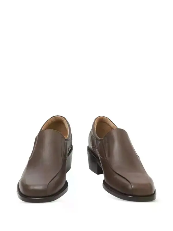 PARACIA Pedal Leather Loafers