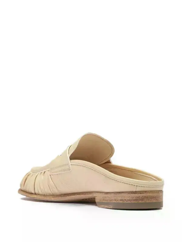 Officine Creative Solitude Gathered Leather Mules