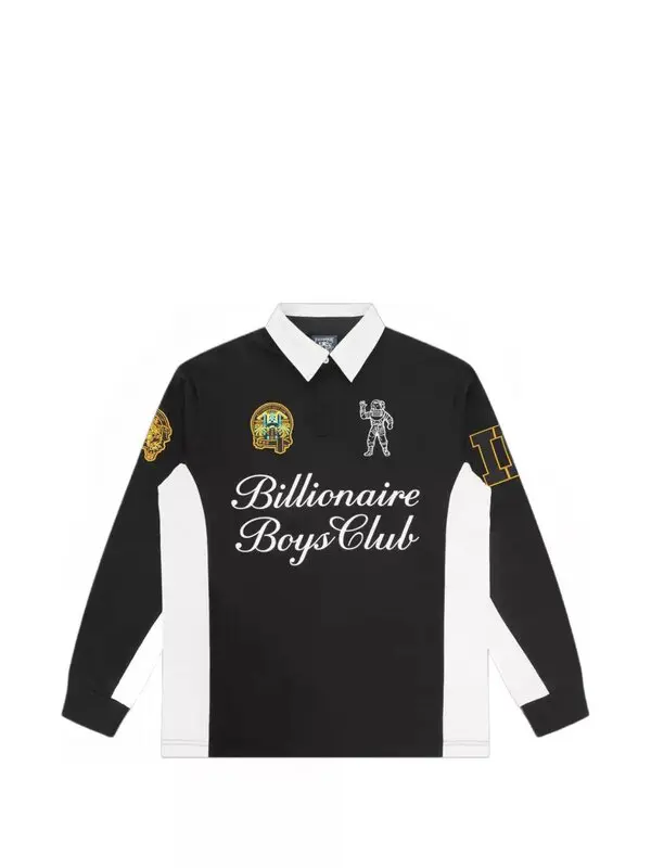 BILLIONAIRE BOYS CLUB Logo-embroidered Panelled Polo Shirt