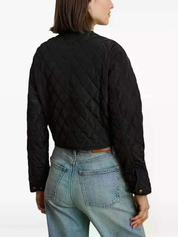 Ralph Lauren Diamond-quilted Cropped Jacket
