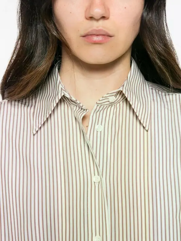 Brunello Cucinelli Vertical-stripe Long-sleeve Shirt