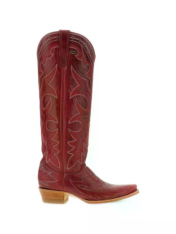 MEXICANA Fantasia 17 Embroidered Leather Boots - Red