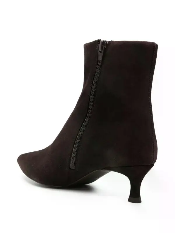 Unisa Pointed-toe Suede Ankle Boots - Brown